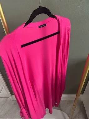 Halogen | Sweaters | Halogen Hot Pink Openfront Womens Cardigan | Poshmark